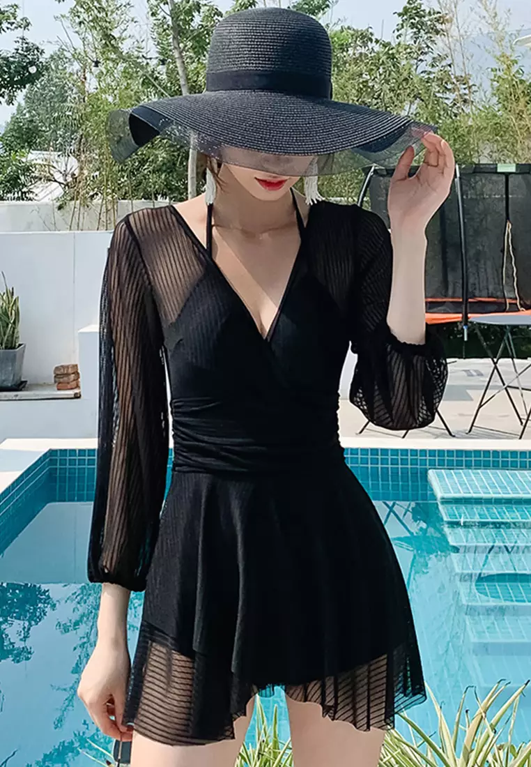 Buy Zitique Sexy Tulle One Piece Swimsuit 2024 Online Zalora Philippines