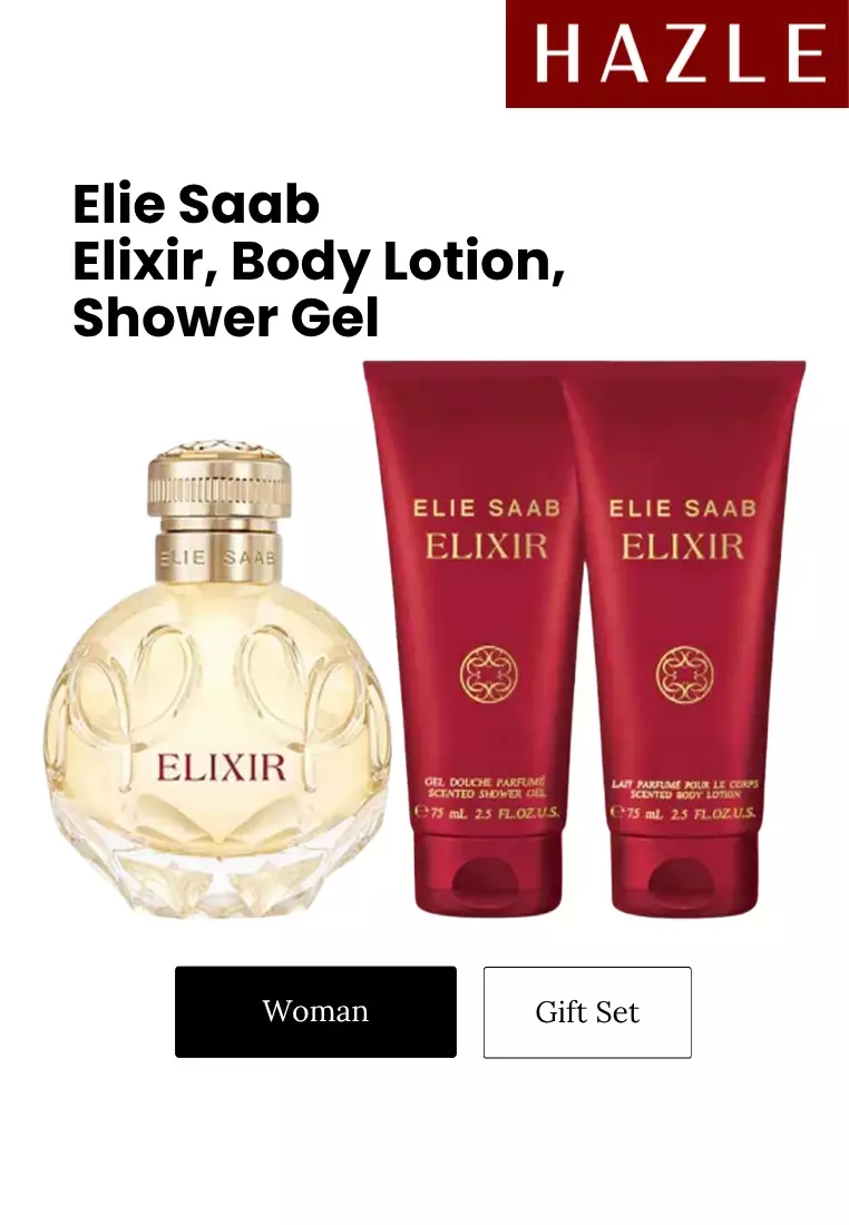 Jual Elie Saab [Gift Set] Elixir Woman EDP 100 ml + Body Lotion 75 ml + Shower Gel 75 ml ...