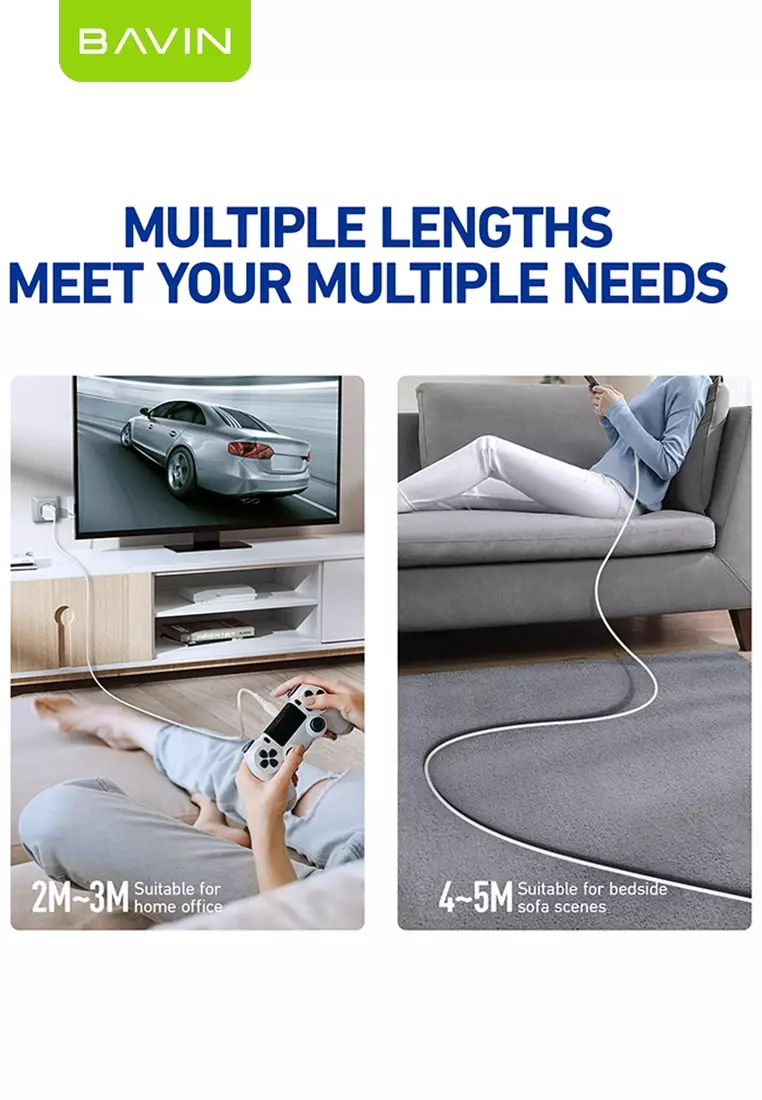 Buy BAVIN CB351 12W Data Cables 4 Meters Interface with Fast Charging ...