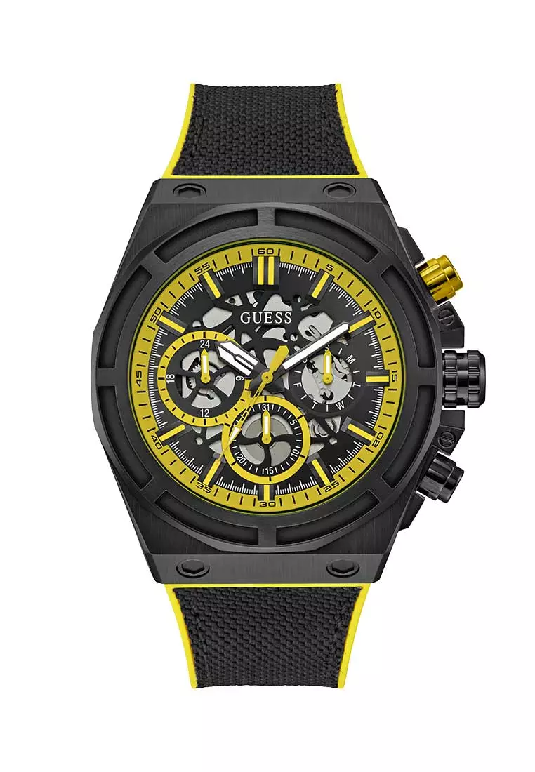 Jual Guess Watch GUESS Gents Watch MASTERPIECE Black - GW0713G2 ...