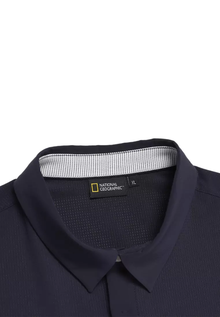 National Geographic Men's SOLID Airdot Stretch Polo Shirt 2025 | Buy National Geographic Online ...