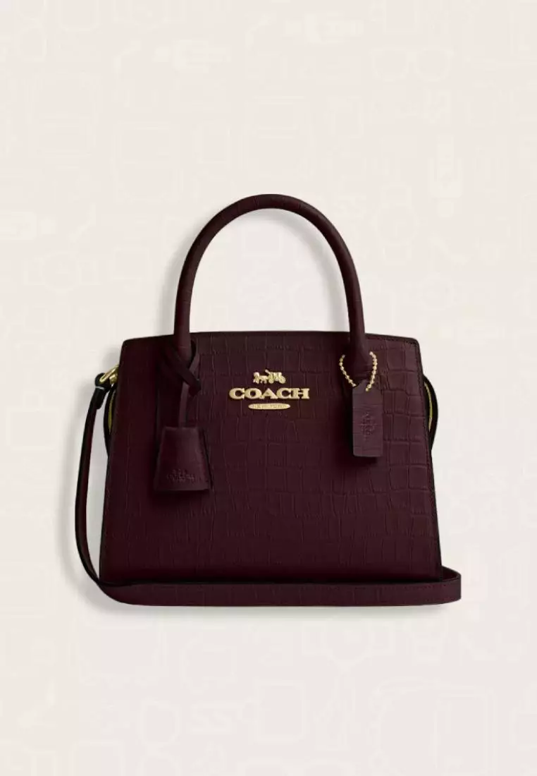 Jual Coach Coach Andrea Carryall Bag Merlot Original 2025 | ZALORA ...