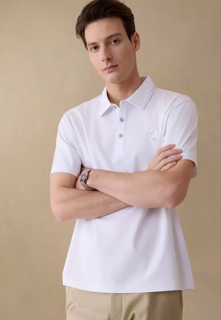 Buy G2000 G2000 Mercerized Cotton Pique Smart Fit Polo with Logo 2025 ...
