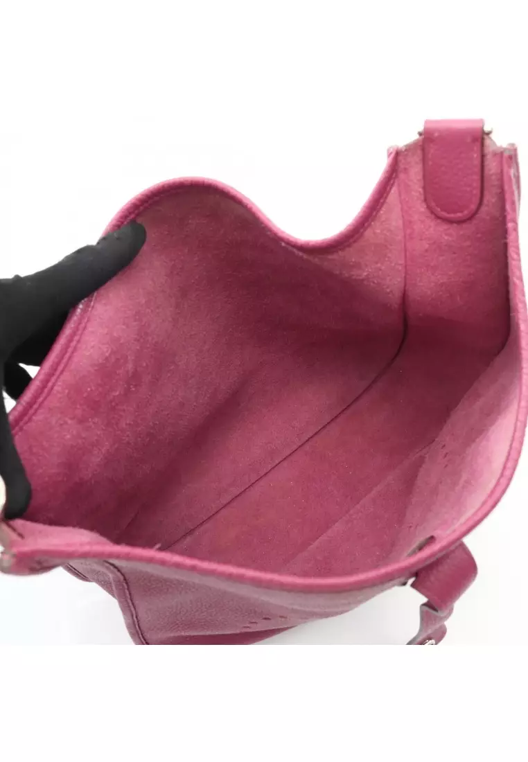 Buy Hermes Pre-Loved Hermès Evelyn 3 Troyes GM Cassis Shoulder bag ...