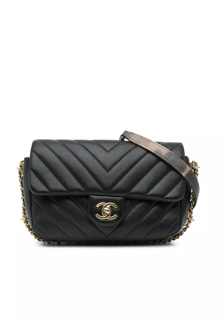 Buy Chanel Pre-Loved Chanel Mini Rectangular Chevron Lambskin Chain ...
