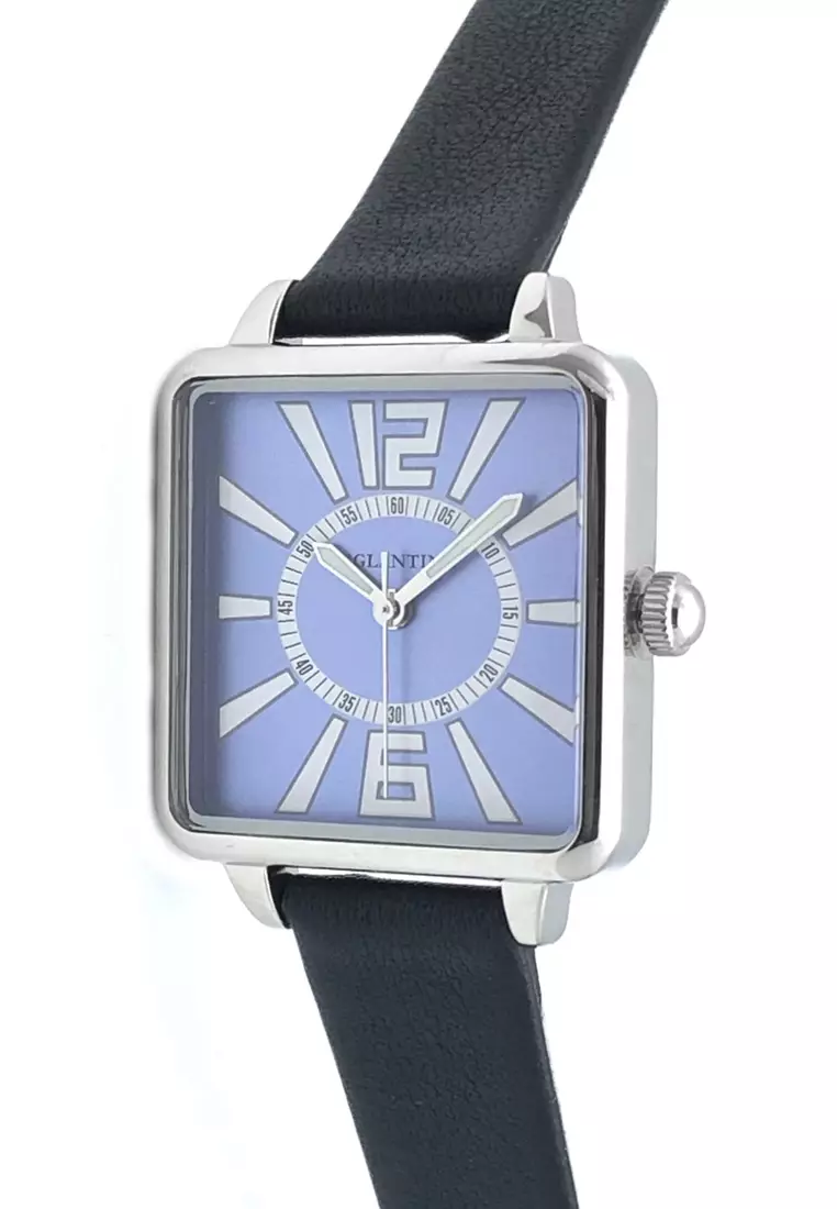 Buy EGLANTINE La Parisienne Steel Quartz Watch, Blue Dial on Black ...