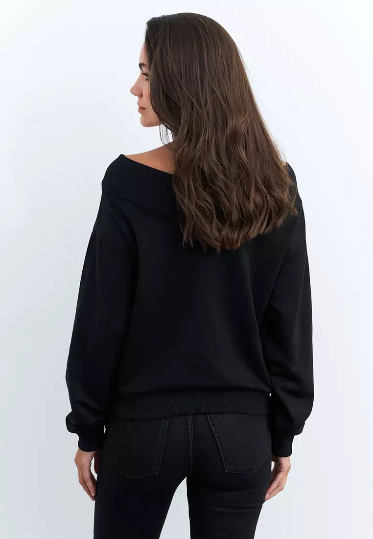 Buy Cool & Sexy Off Shoulder Sweatshirt 2025 Online | ZALORA
