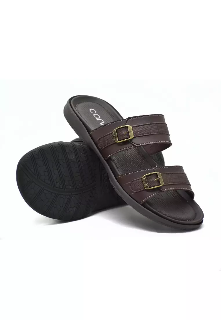 Jual Carvil Carvil Sandal Pria Tuliano-02 M Dark Brown Original 2025 ...