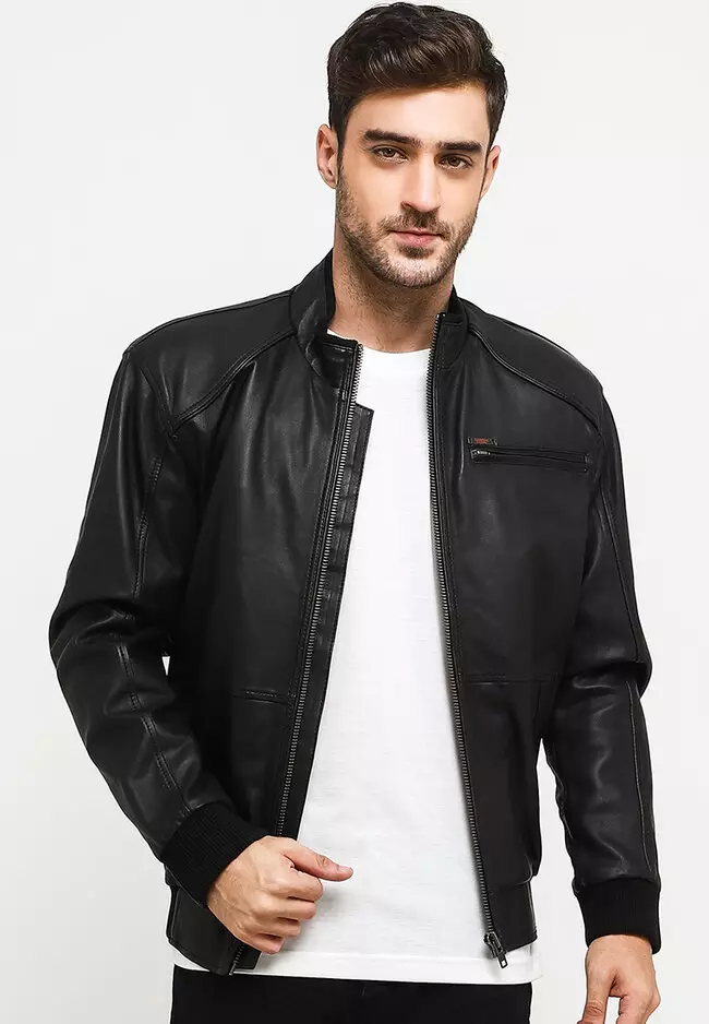 Jaket Kulit Pria Premium Model Terbaru Up to 45% - ZALORA