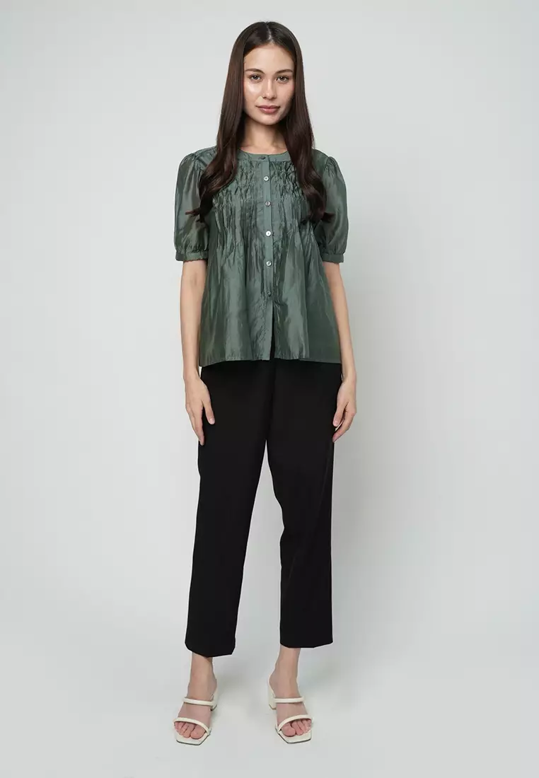 Buy Apple & Eve Bryce Blouse with Smocked Yoke Details 2026 Online ...
