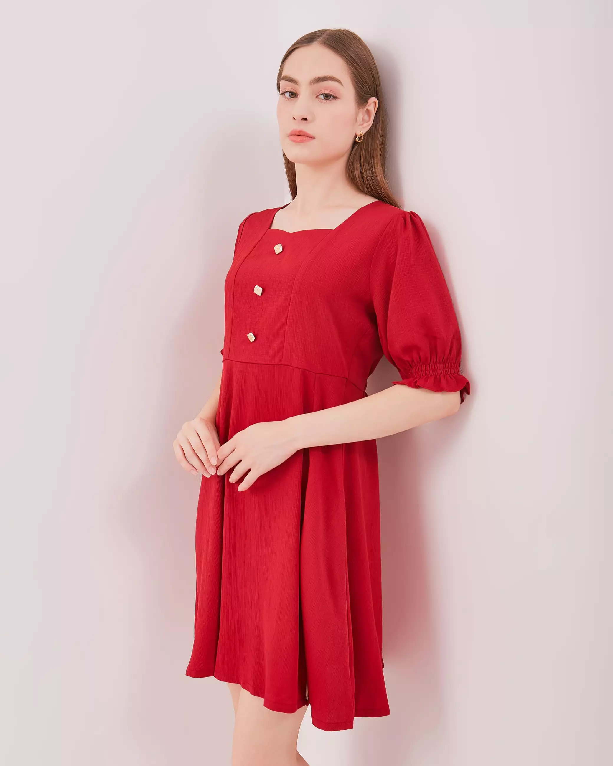 Jual Urban Exchange Urban Exchange Melody Dress Red - Gaun Kasual Dress ...