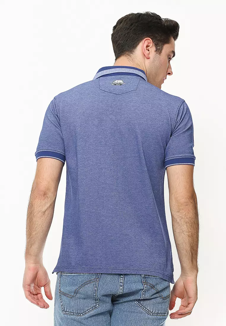 Jual LGS LGS - Kaos Polo - Warna Biru - Motif Polos - Regular Fit - CTS ...