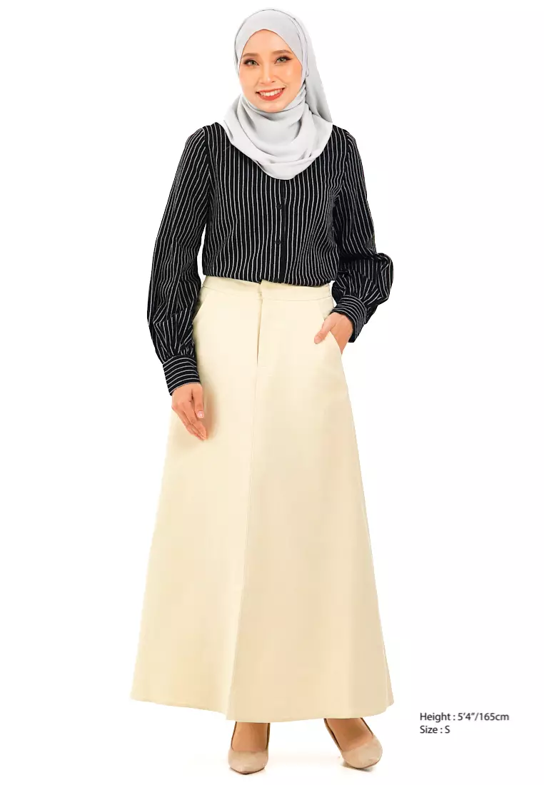 Buy Gene Martino Gene Martino Weia A Cut Skirt 069 Online | ZALORA Malaysia