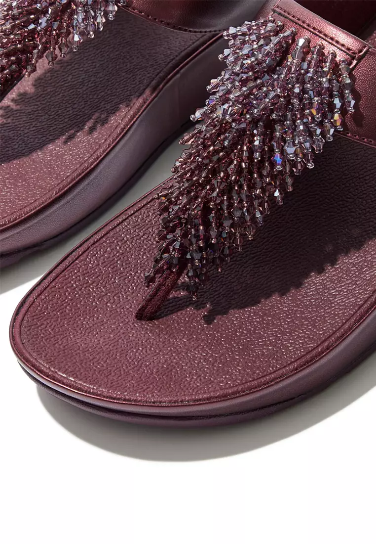 Buy FitFlop RUMBA Women's Ombré Toe-Post Sandals - Plummy Red (Z18-A01 ...