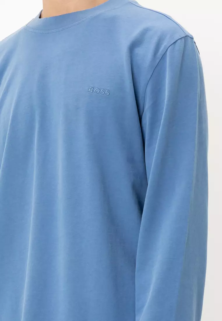 Buy BOSS Logo Cotton Relaxed Fit Top - BOSS Orange 2025 Online | ZALORA ...