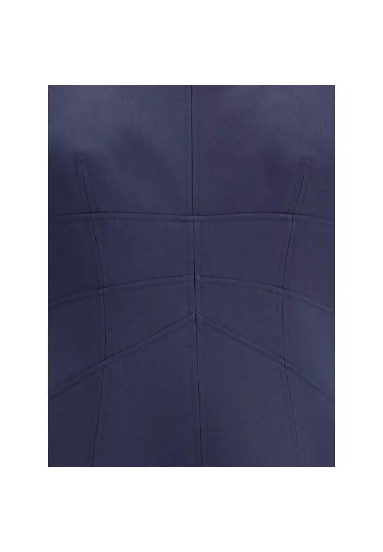 Buy ALEXANDER MCQUEEN Structured Short Dress with Square 2025 Online ...