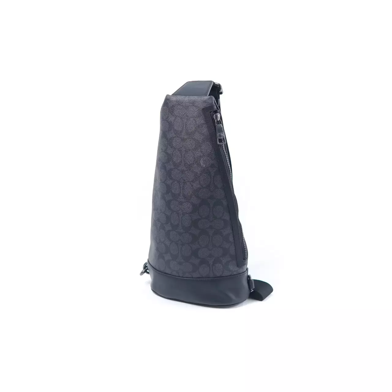 Jual Coach Tas COACH DOMINIC MONOGRAM GREY BLACK SIDE ZIP CROSS BODY ...