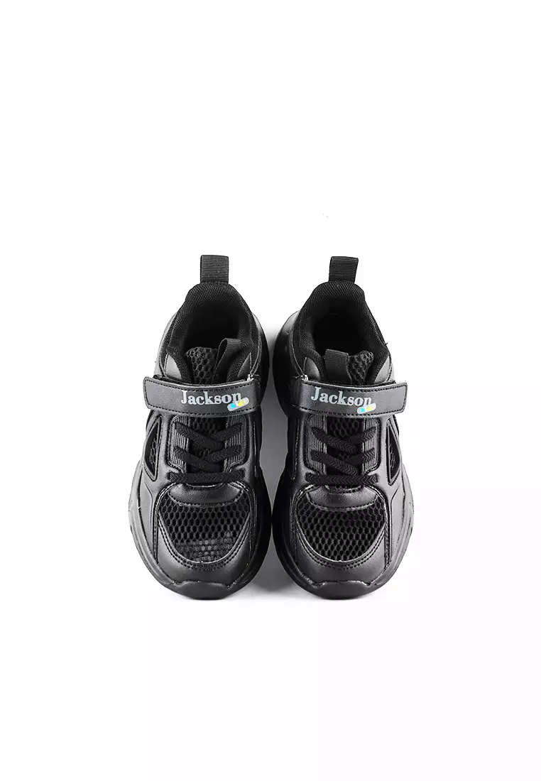 Jual Jackson Jackson Kids Neil 1SL Full Black - Sepatu Sneakers Anak ...