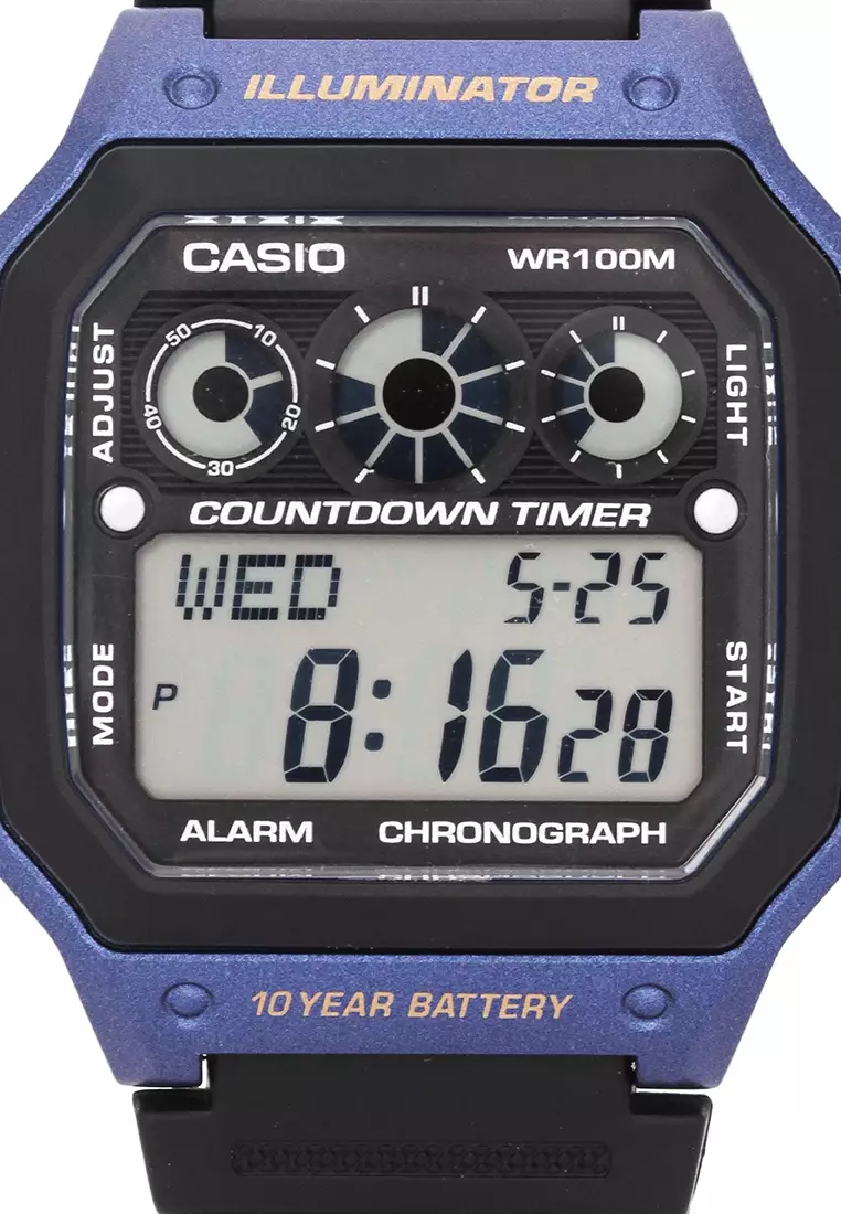Buy Casio Digital Watch AE-1300WH-2AVDF 2025 Online | ZALORA Philippines