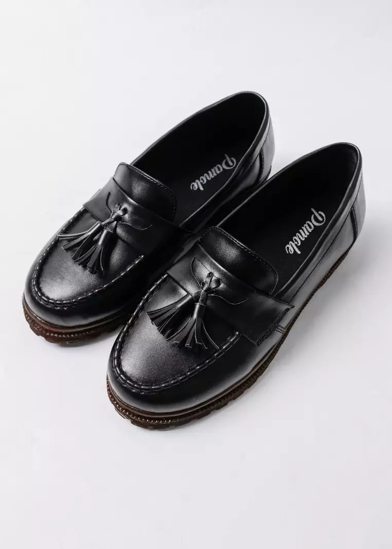 Jual Pamole Pamole - Sepatu Loafer Wanita Bahan Kulit Sintetis Sepatu ...