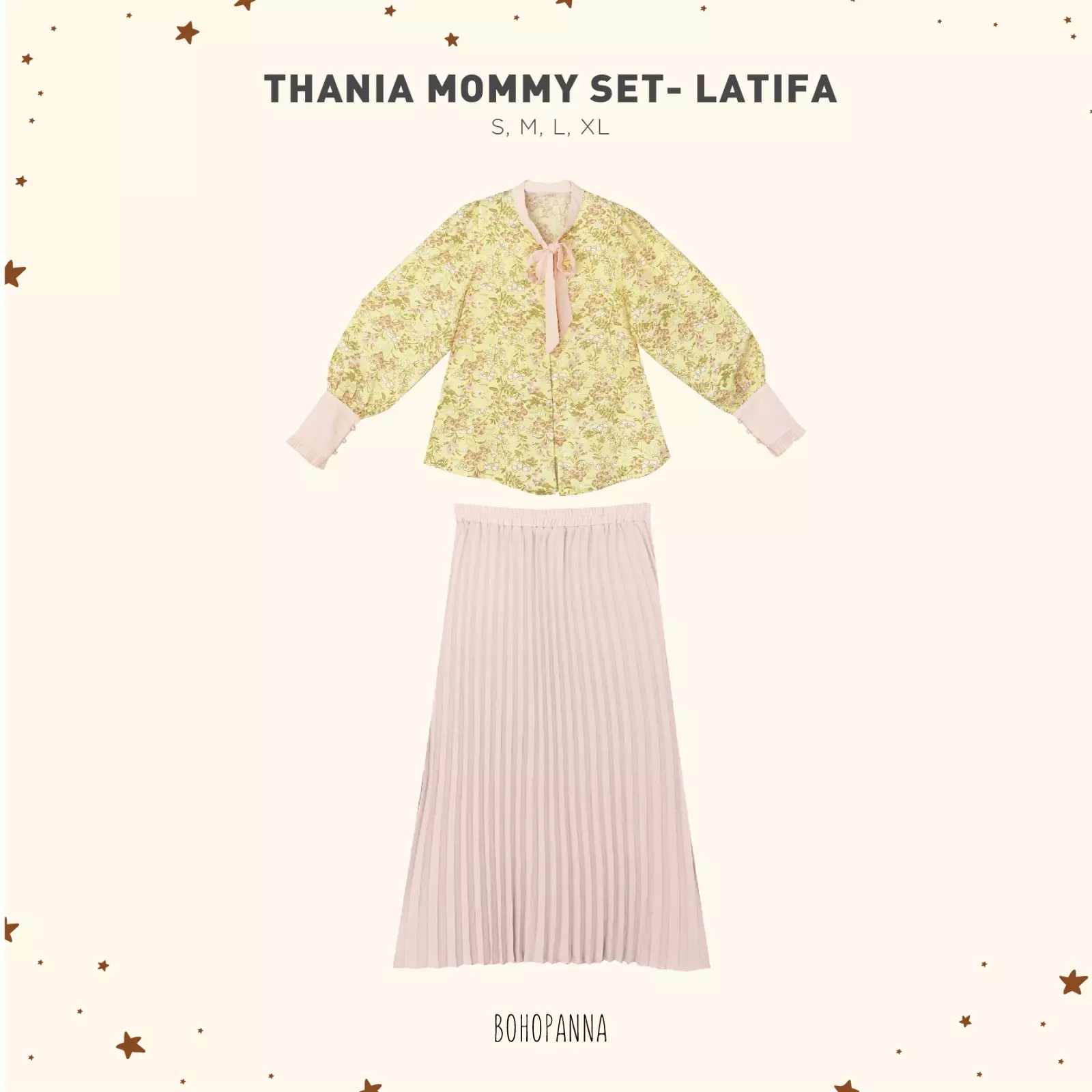 Jual Bohopanna BOHOPANNA - RAYA COLLECTION - THANIA MOMMY SET - SETELAN MUSLIM WANITA Original ...