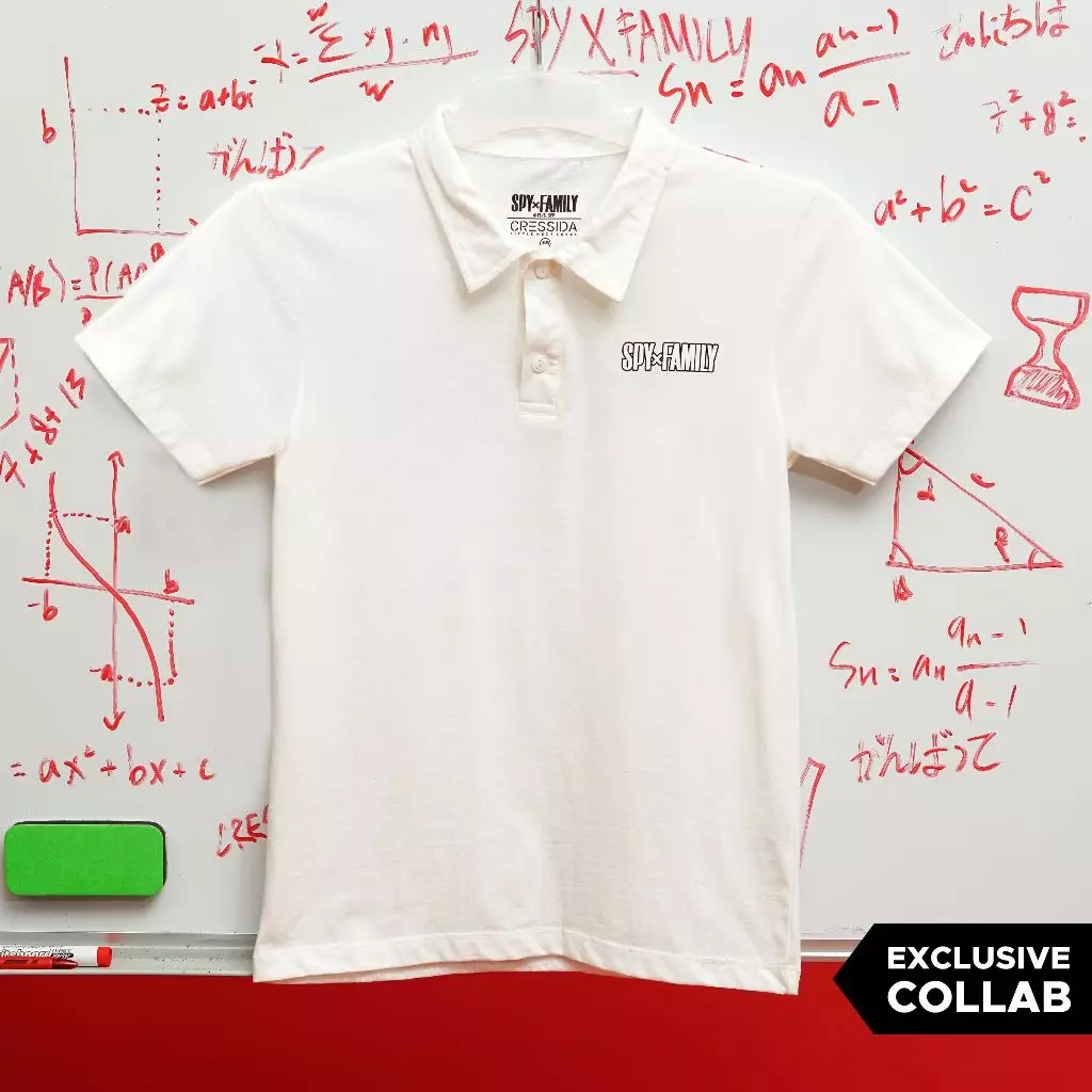 Jual Cressida Cressida X Spyxfamily Kids Boy White Polo T-shirt ...