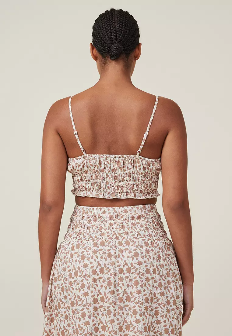 Jual Cotton On Sienna Shirred Cami Top Original 2025 | ZALORA Indonesia