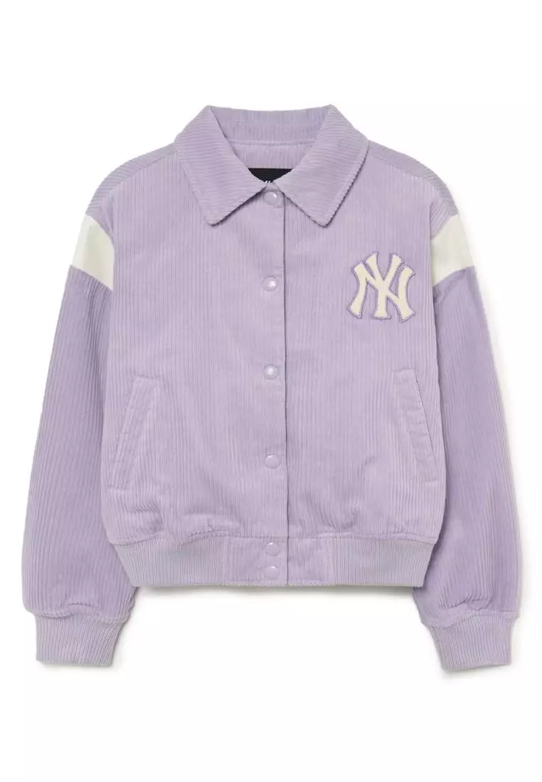 網上選購 MLB MLB WOMENS SHOULDER POINT CORDUROY VARSITY JACKET NEW YORK ...