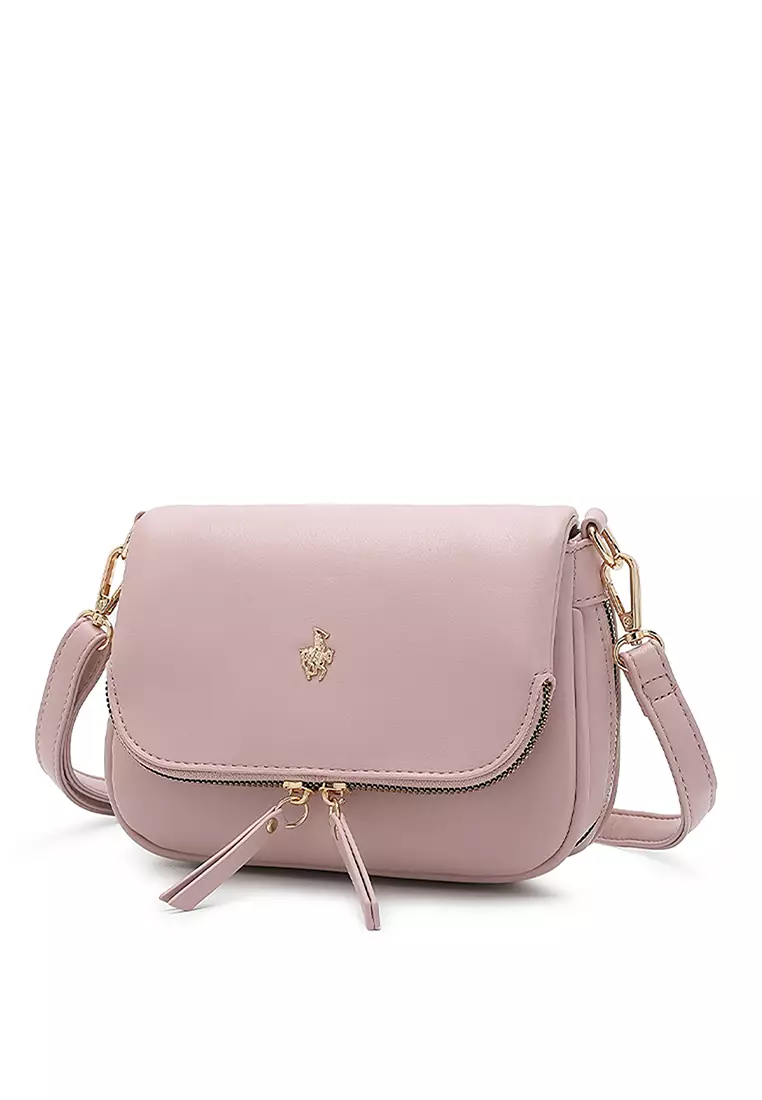 Buy Swiss Polo Logo Detailed Sling Bag / Crossbody Bag - Pink 2025 ...