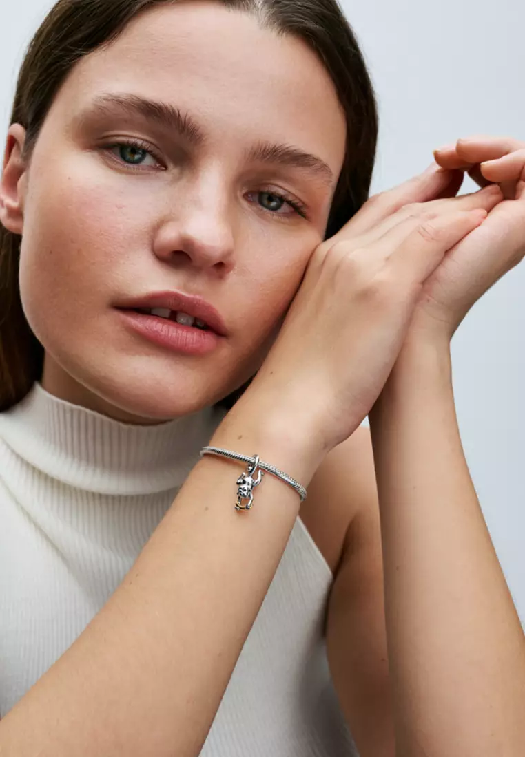 Buy PANDORA Pandora 14k Gold Plated Two-tone Movable Monkey Dangle ...