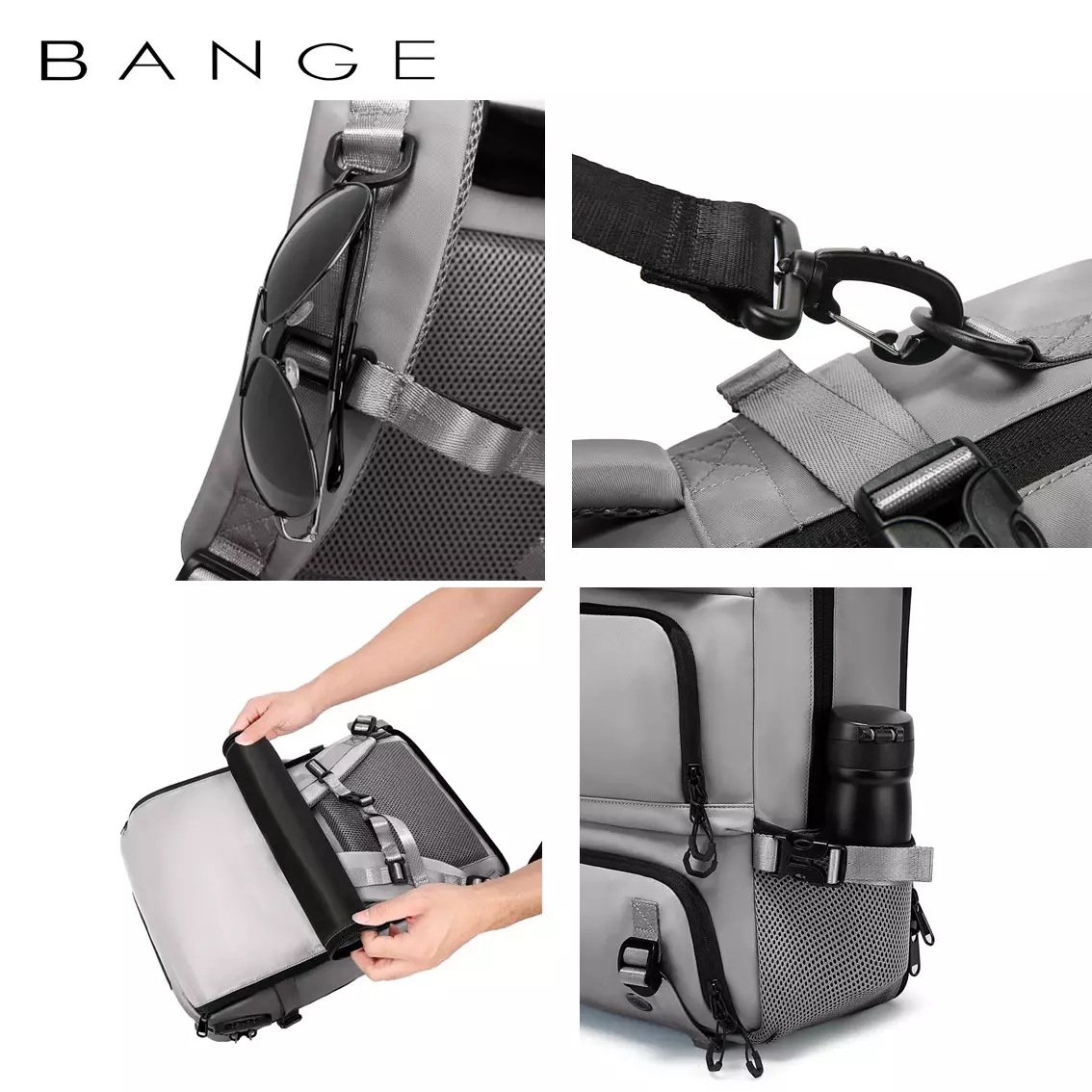Jual Bange BANGE Tas Ransel Laptop pria Backpack Waterproof Lock 15.6 ...