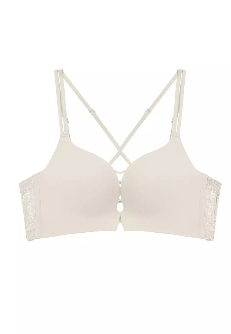Buy LYCKA LMZ2424-LYCKA Lady Invisable Wearing Bra -White 2024 Online ...