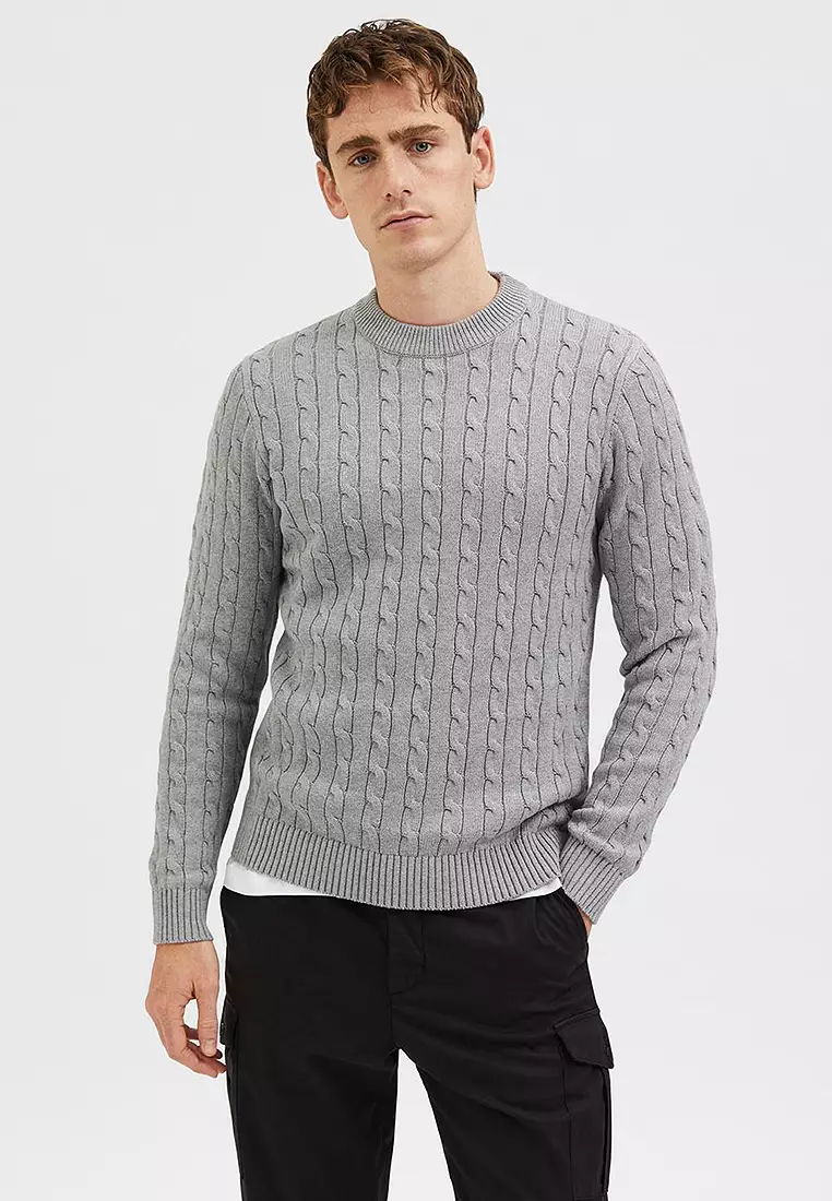 Jual Selected Homme Ryan Structure Crew Neck Sweater Original 2024 ...