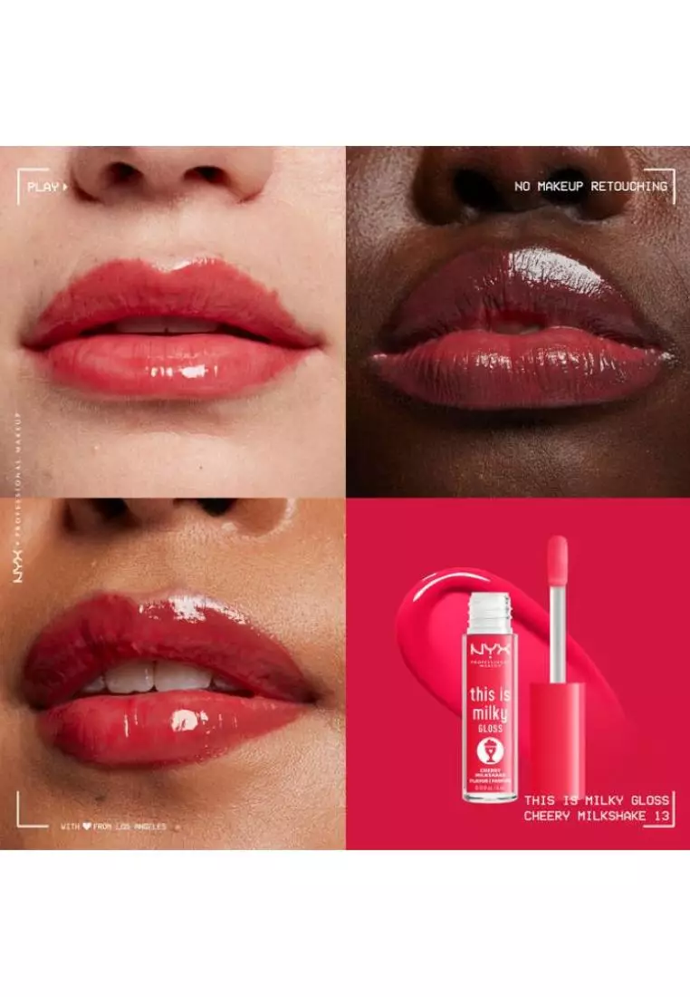 Buy NYX NYX This is Milky Gloss Milkshake Cherry Milkshake Online ...
