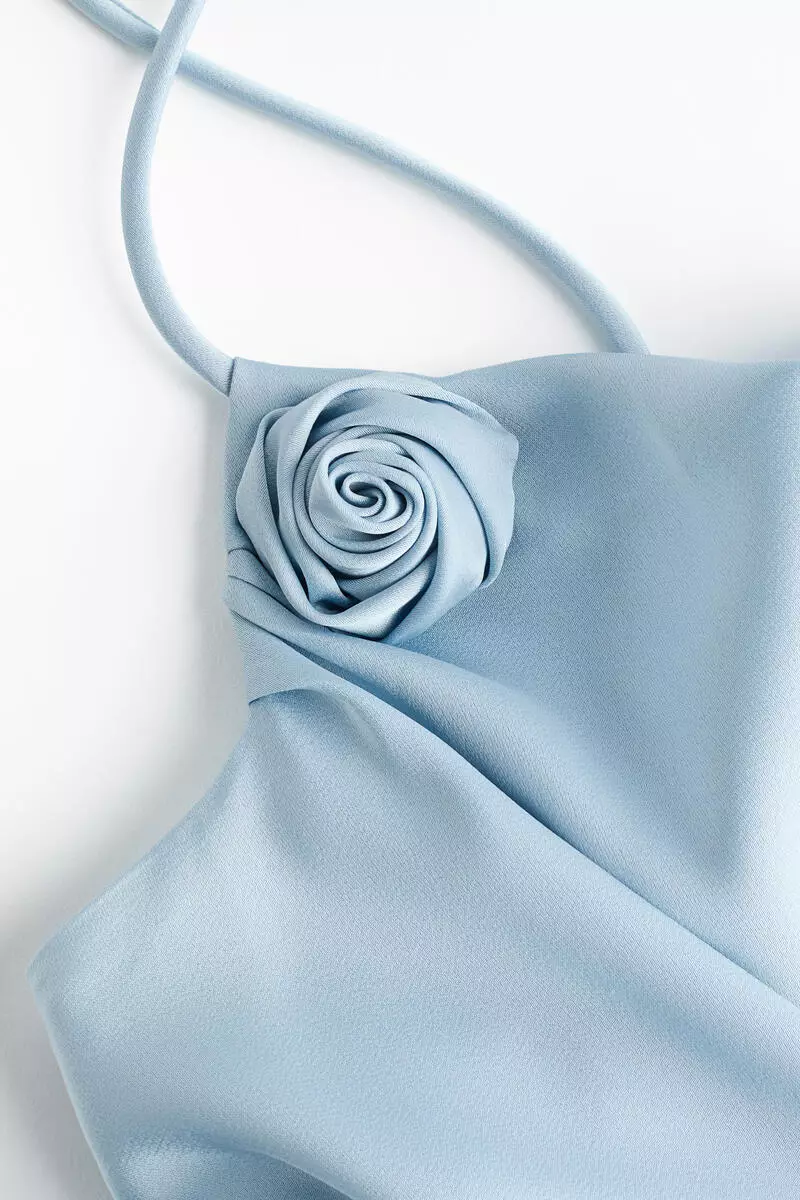 Buy H&M Asymmetric satin dress Online | ZALORA Malaysia