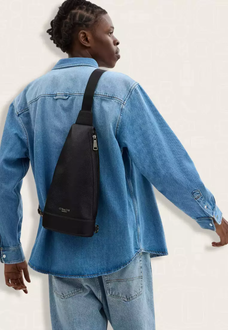 Jual Coach Coach Dominic Sling Pack Black Original 2026 | ZALORA ...