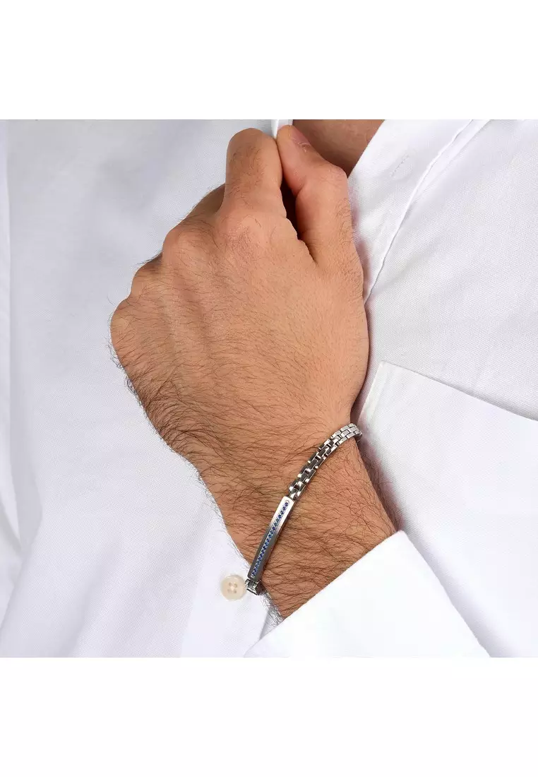 Buy Maserati Maserati Jewels 185+30 mm Men's Bracelet, Stainless Steel ...