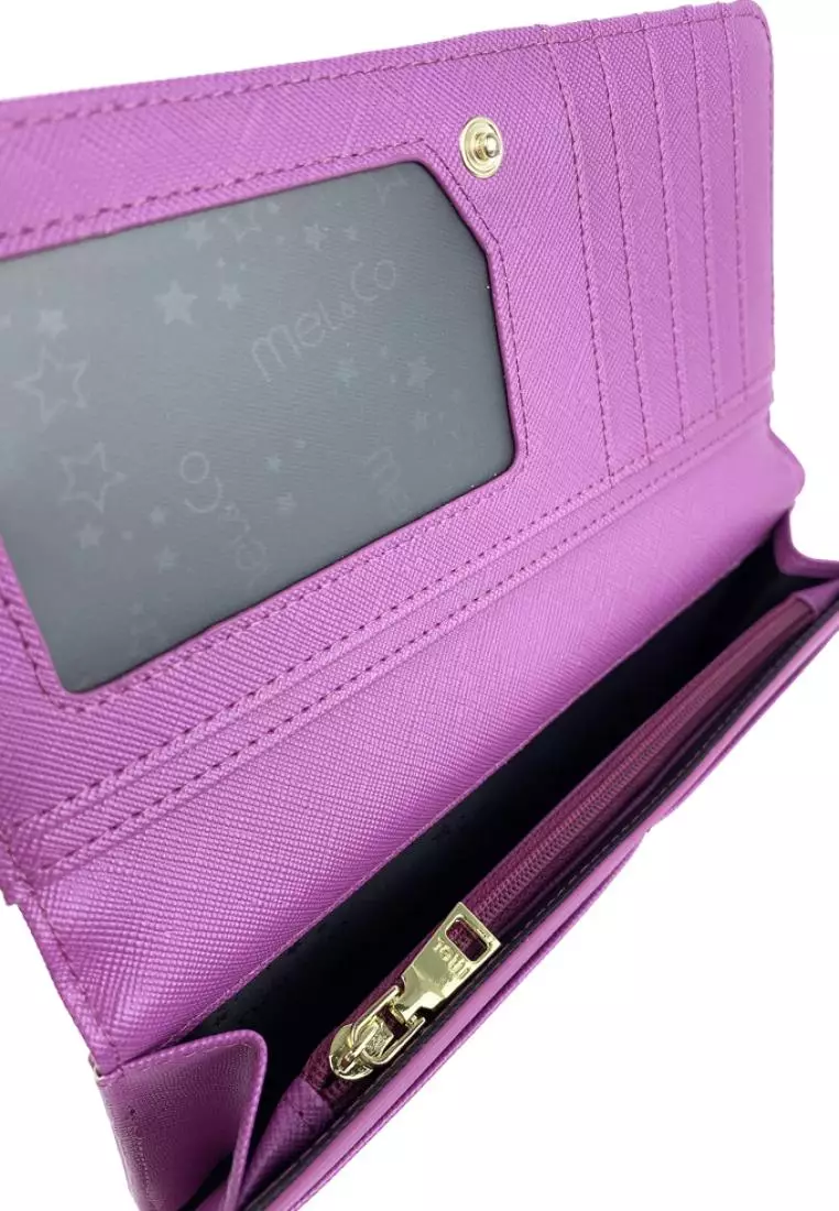 Buy Mel&Co Saffiano-Effect Basic Flap Long Wallet 2025 Online | ZALORA ...