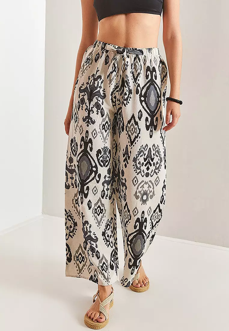 Jual Bianco Lucci Ethnic Patterned Linen Pants Original 2025 | ZALORA ...