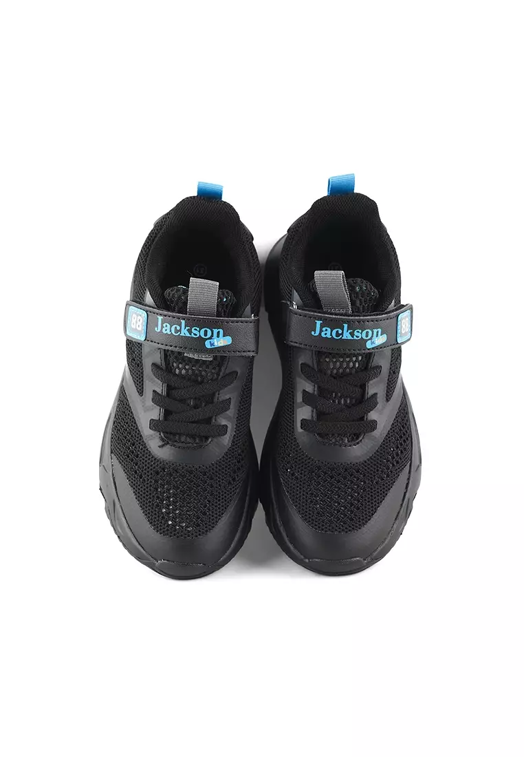 Jual Jackson Jackson Kids Axio 1SL Full Black - Sepatu Sneakers Anak ...