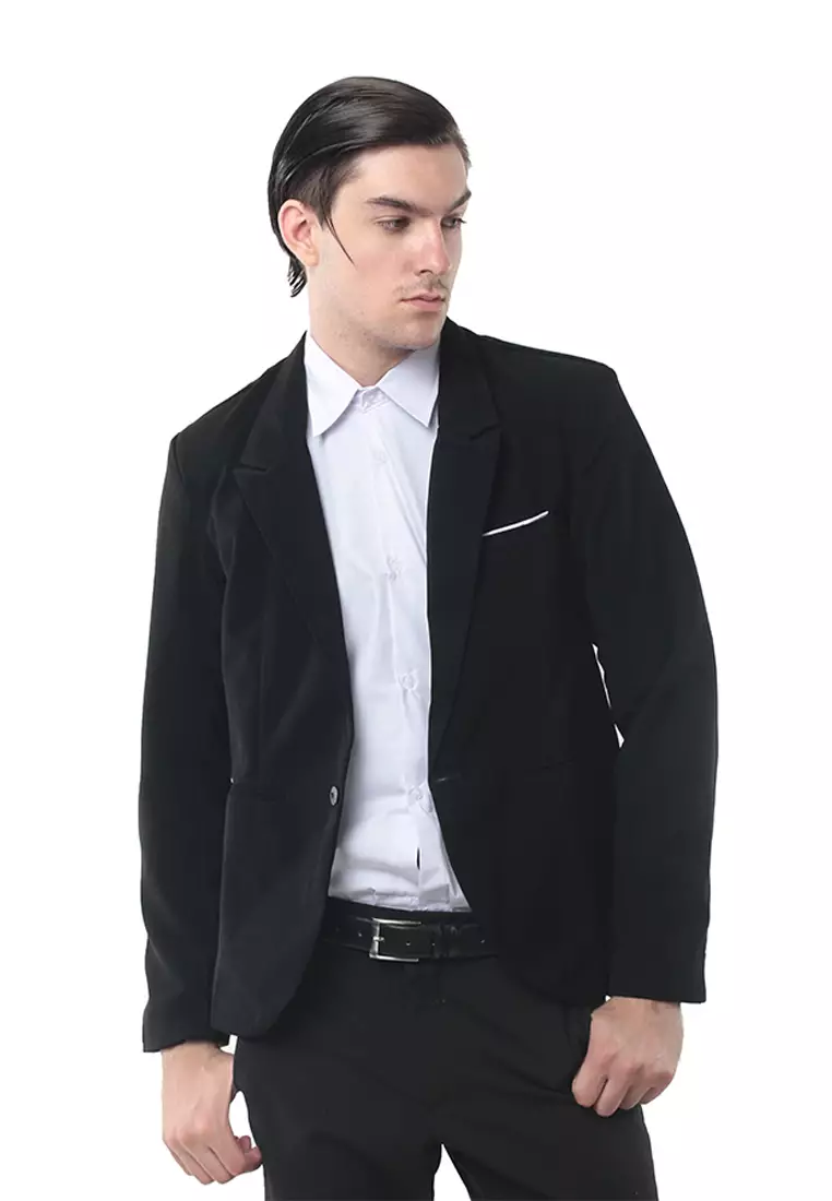 Jual Crows Denim Crows Denim - Fit Blazer Exclusive - Hitam Original ...