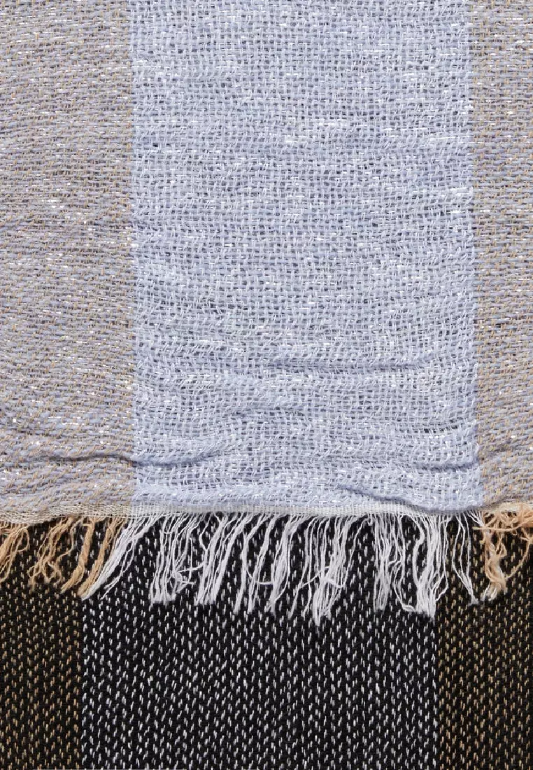 Buy Sisley Striped Scarf with Lurex Online | ZALORA Malaysia
