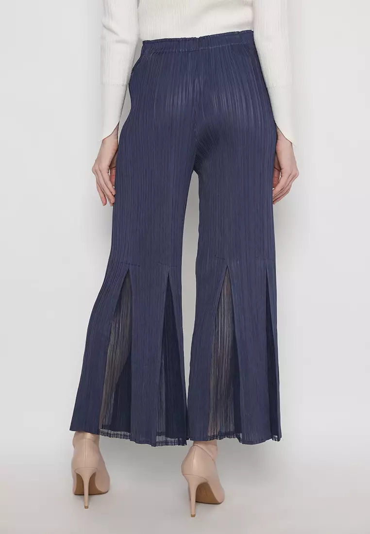 Jual Rupa Arupa Rupa Arupa - Navy Blue Lindsey Pleats Pants Original ...