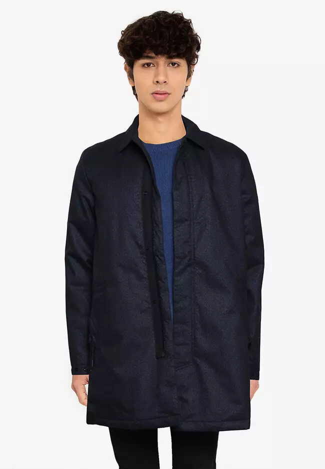 Buy French Connection Tech Melange Mac Coat 2025 Online | ZALORA ...