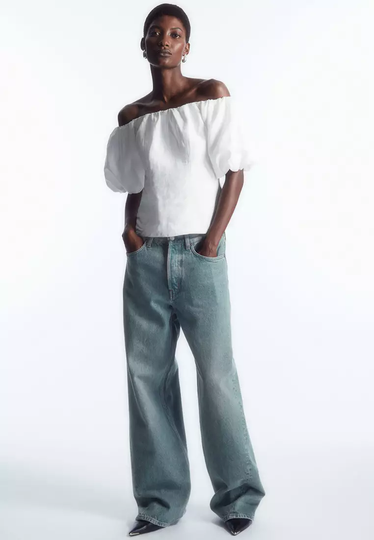 Buy COS Off-The-Shoulder Puff-Sleeve Top 2025 Online | ZALORA Philippines