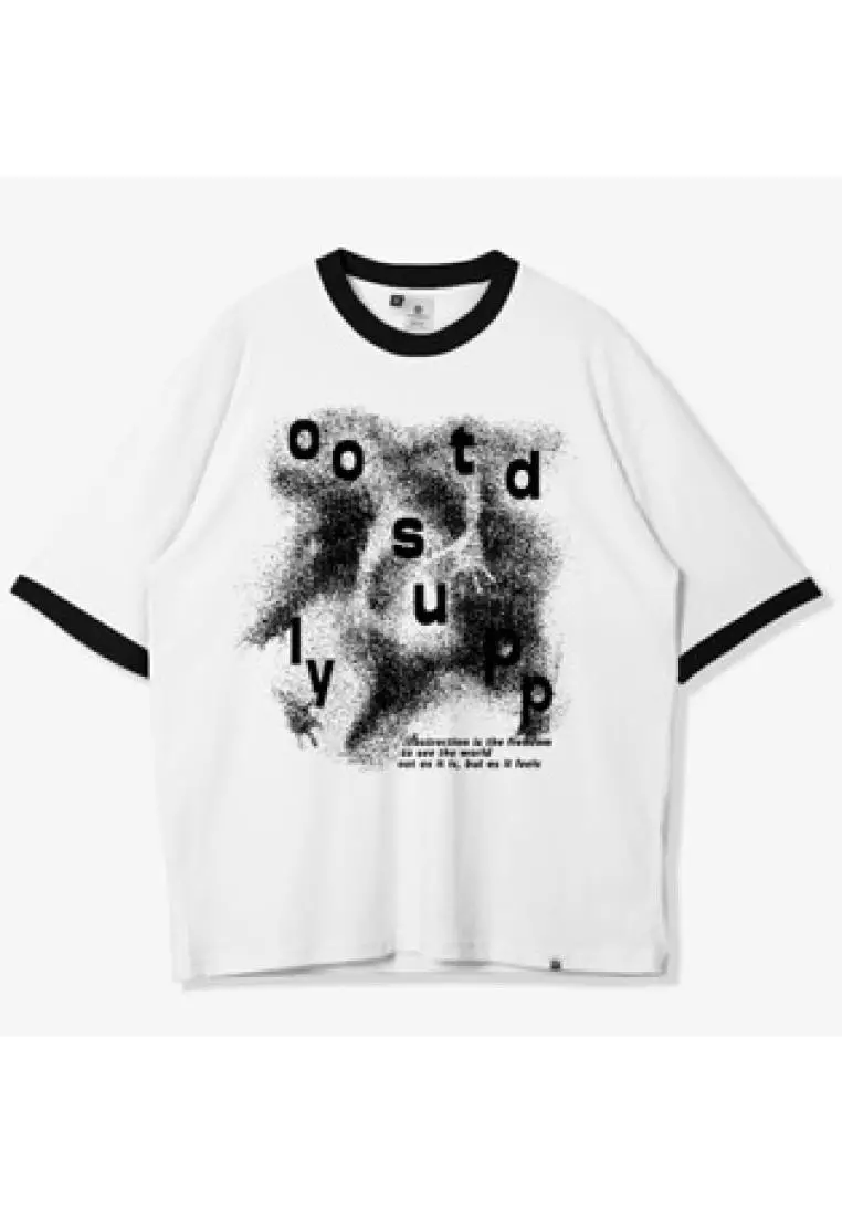 Jual ootdsupply OOTDSUPPLY Oversized Freedom Ringer White Black ...