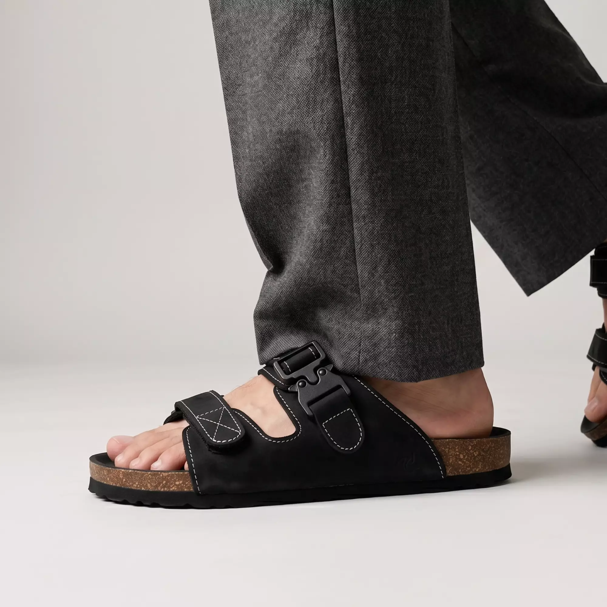 Jual Julaybib Rabat Cork - Black Nubuck Original 2026 | ZALORA Indonesia