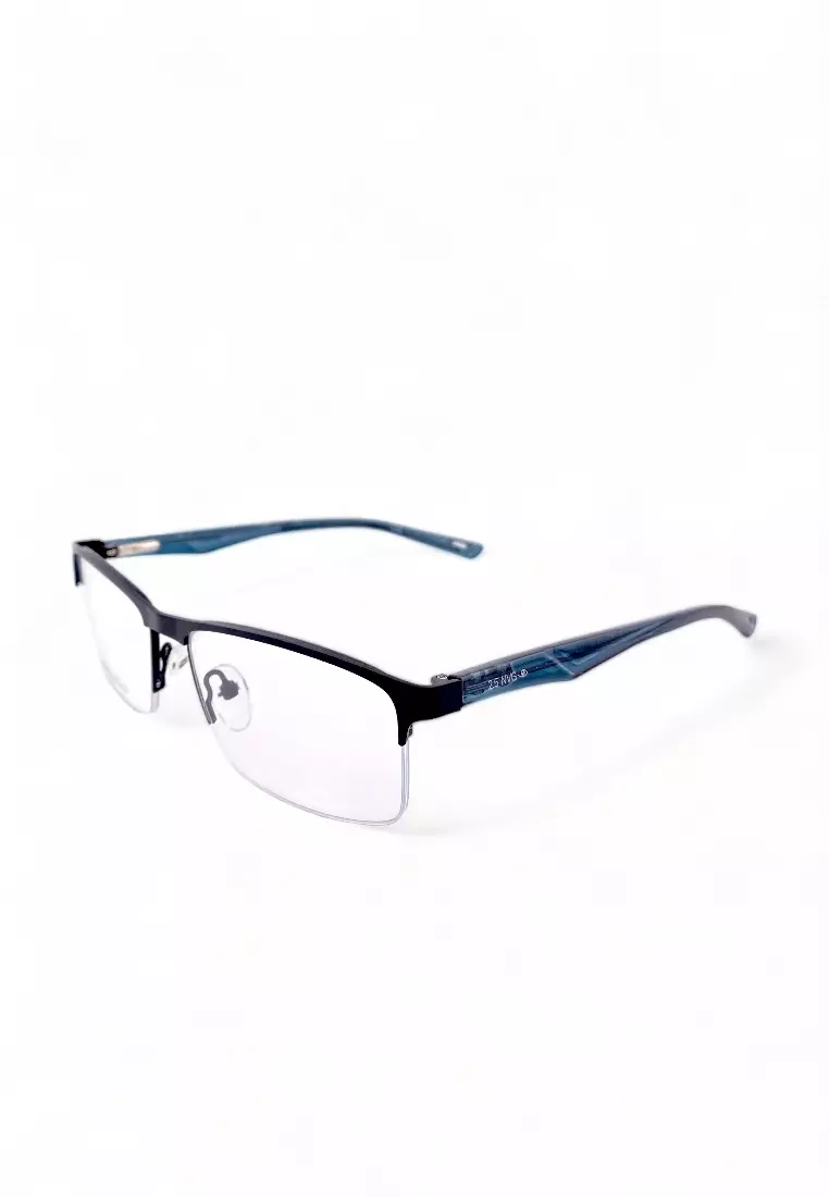 Buy 2.5 NVG OPH Men's Rectangle Frame Black Metal Optical Frame with ...