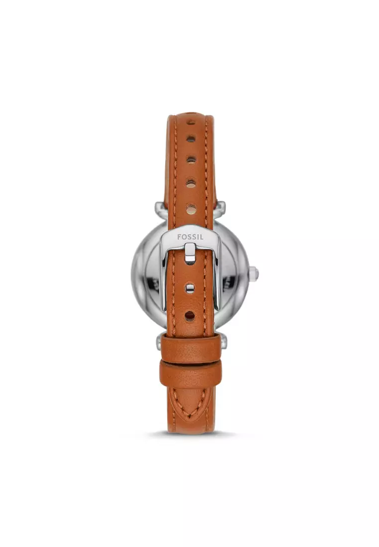 Fossil Carlie Mini Three-Hand Tan Leather Watch ES4701 2025 | Buy ...
