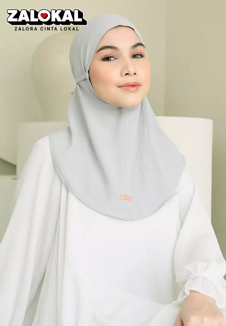 Jual Lozy Hijab Lozy Hijab - Nayya Instan Light Grey Original 2023 ...